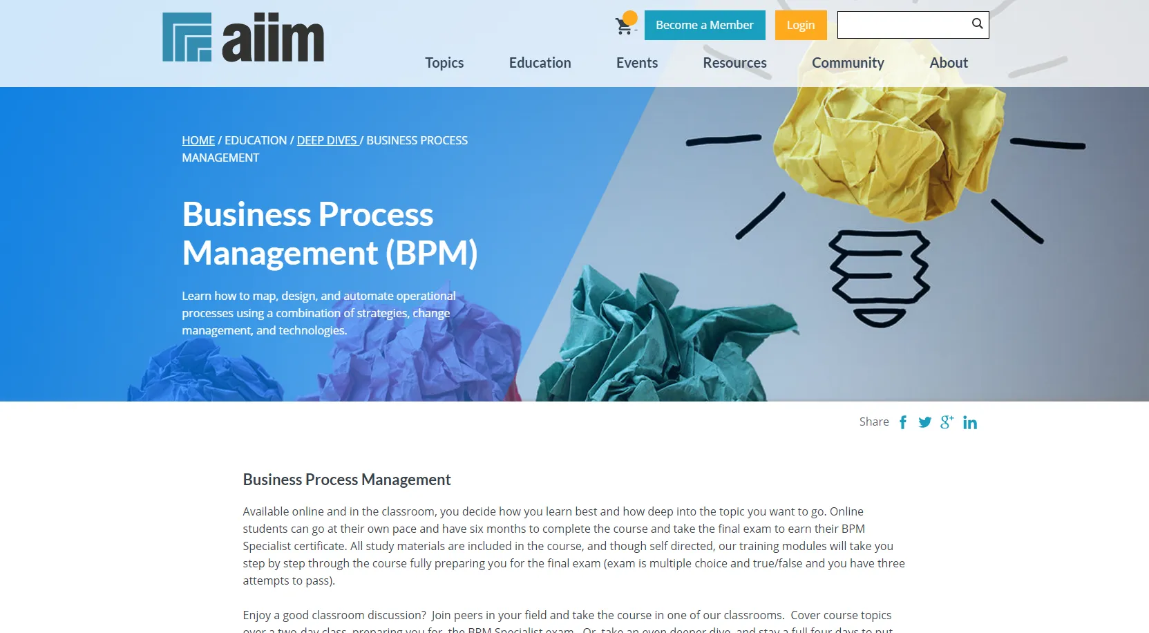 Business Process Management Training | BPI - The destination for everything process related