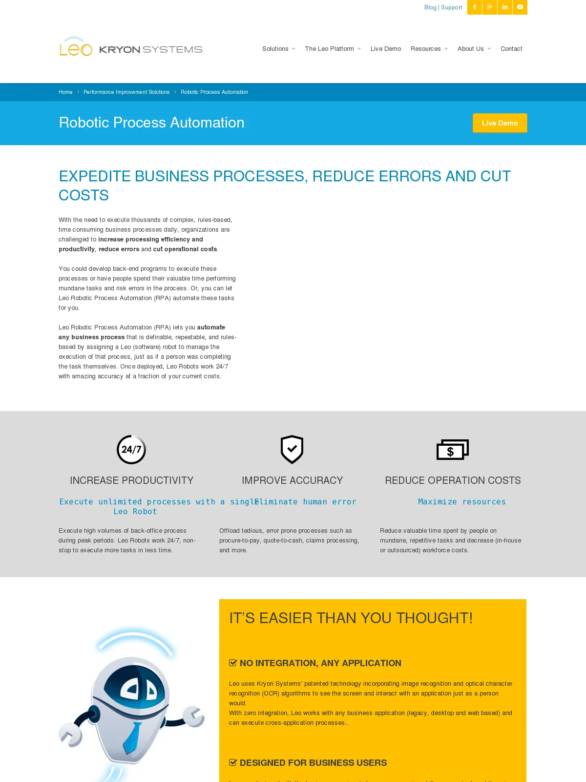 Leo Robotic Process Automation Bpi The Destination For Everything Process Related